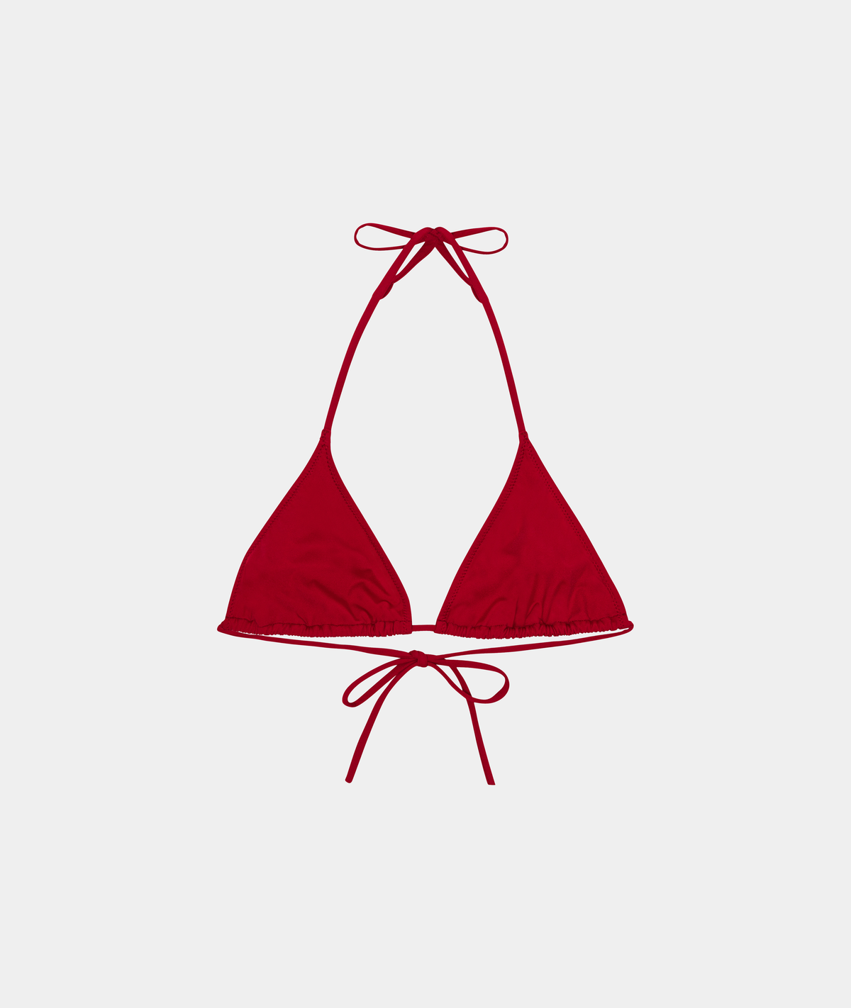 Alipo Red Triangle Bikini Top — FF2